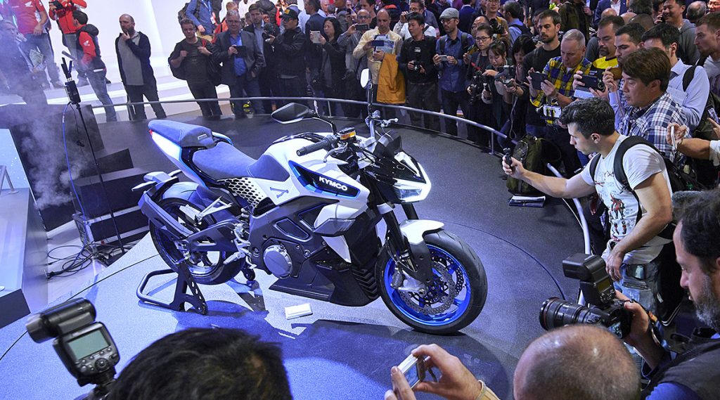 KYMCO | The KYMCO RevoNEX Electric Motorcycle at EICMA 2019